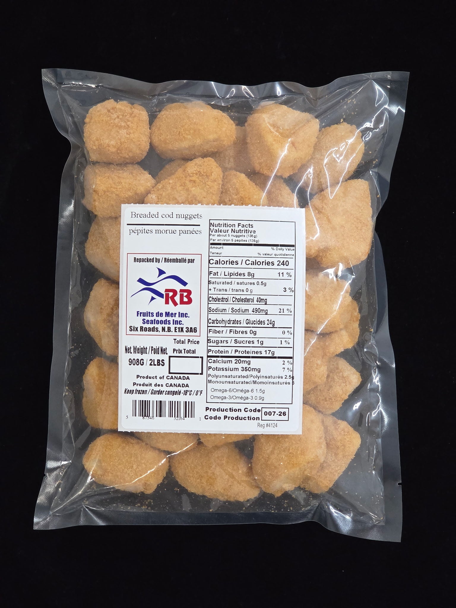 Pépites de morue panées - 908g/2lbs – Ronald Boudreau