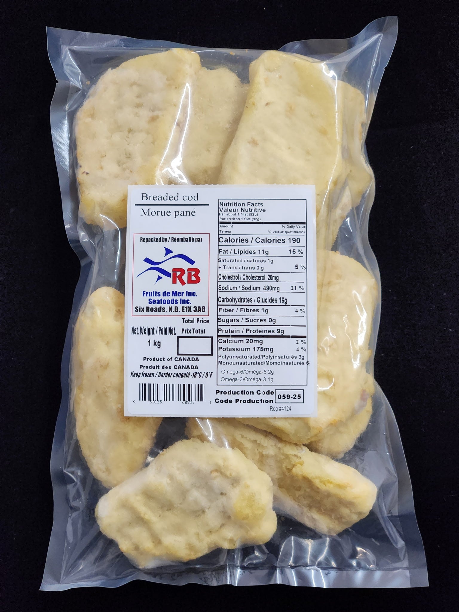 Breaded cod - 1kg – Ronald Boudreau