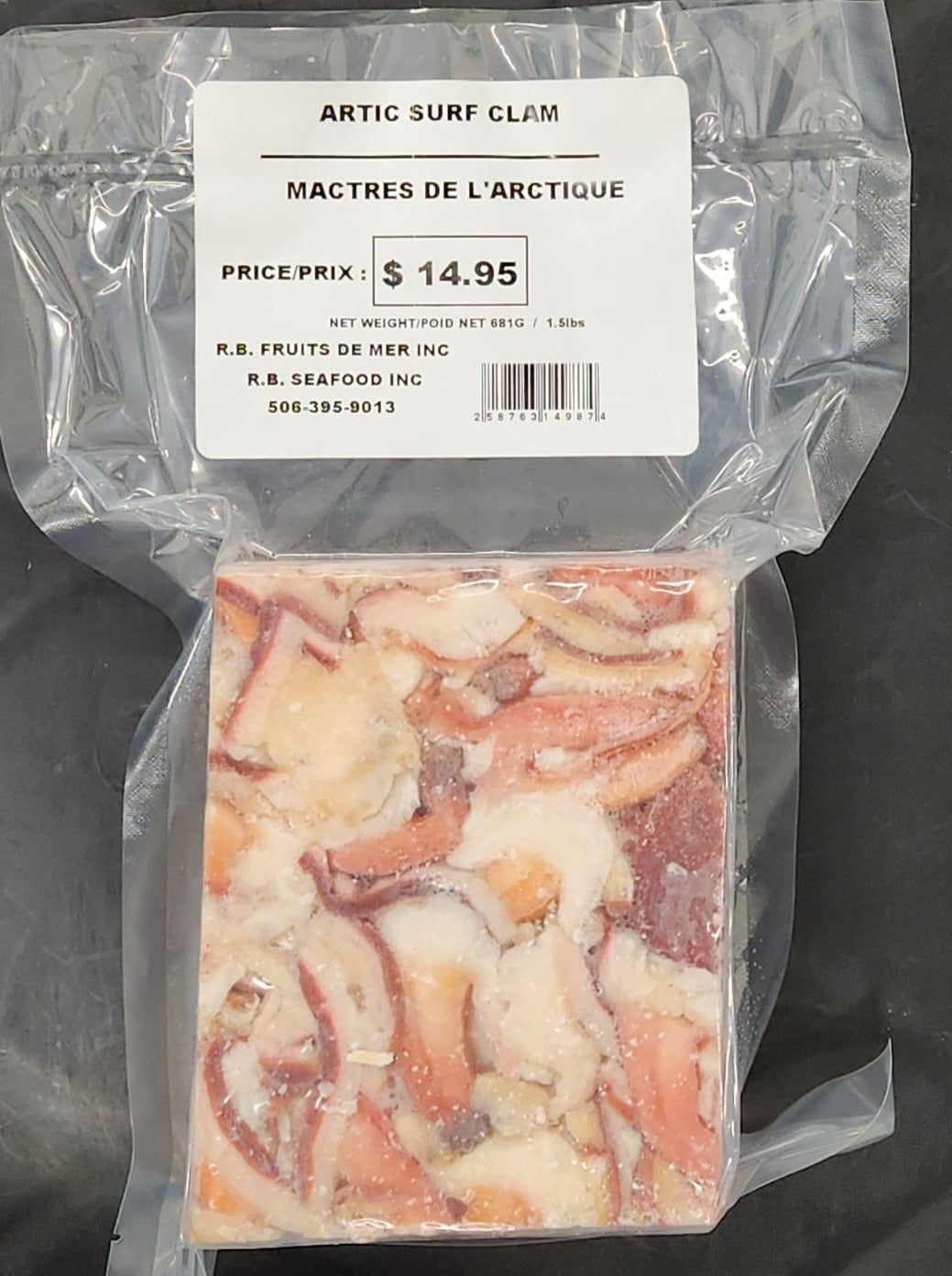 Clearwater - Hokkigai Clams / Artic Surf Clam Body Meat - 7 kg / 15.43 ...