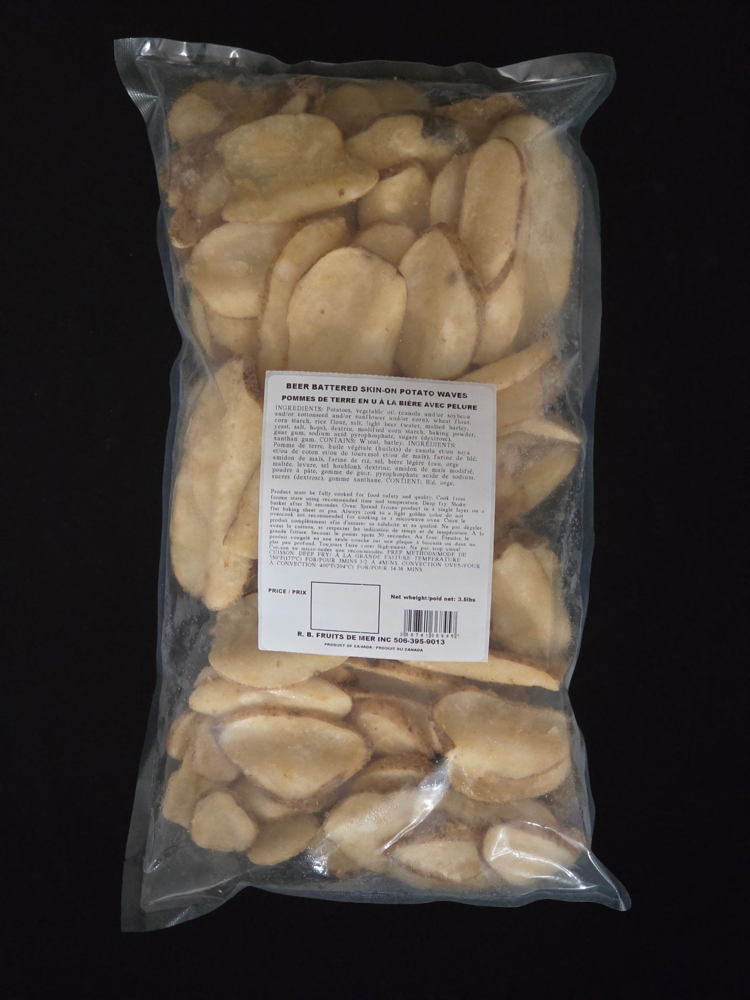 Beer Battered Skin-ON Potato Waves - 3.5 lb – Ronald Boudreau